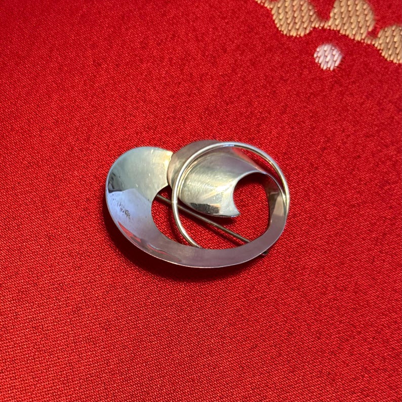 Modern Navajo Sterling Brooch by Thomas Tso, Signed With Signature TT ...