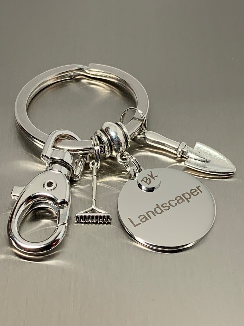 Landscaper Personalized Keychain | Landscaper Gift | Business Keychain ...