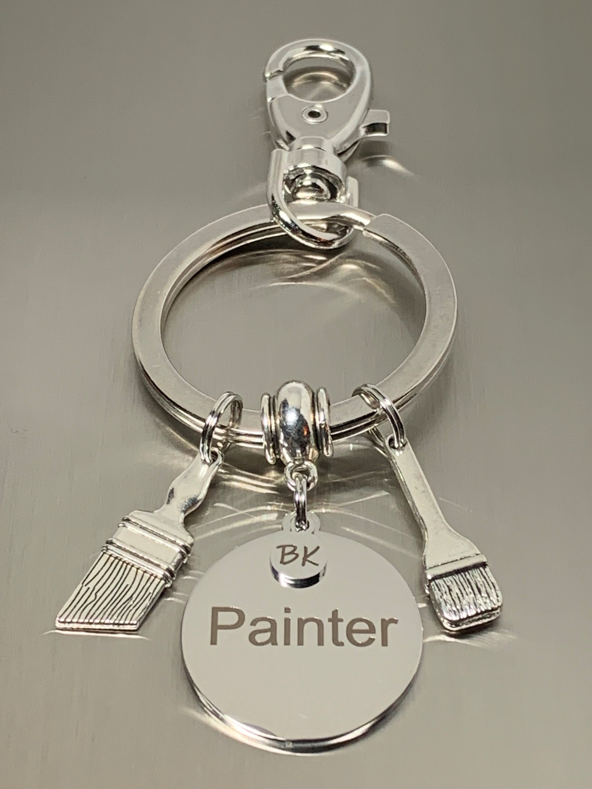 Painter Keychain | Business Keychain | Painter Gift | Entrepreneur Gift ...