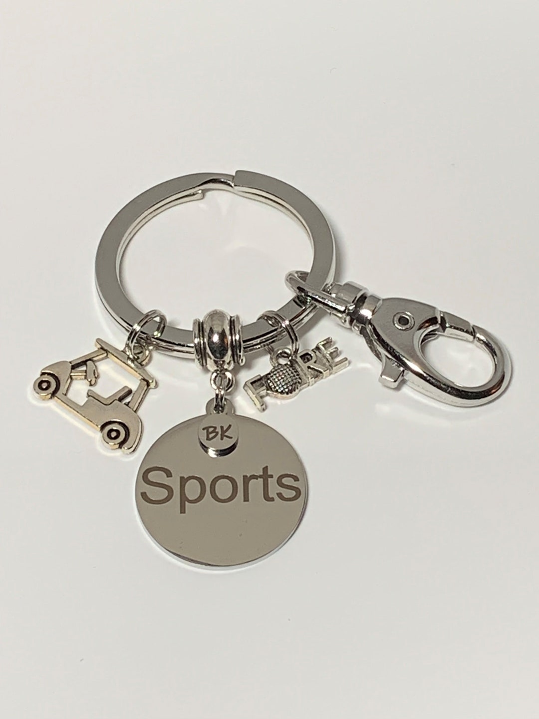 Sports Keychain Golf Golf Keychain Golfer Gift - Etsy