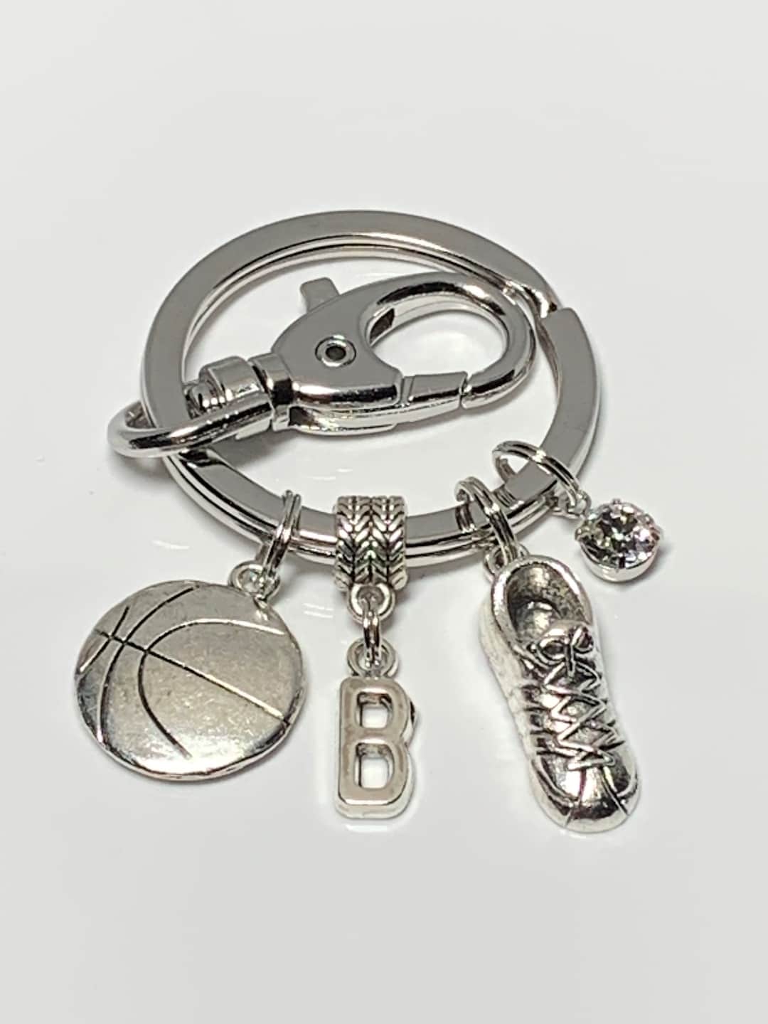 Basketball Gift | Personalized Keychain | Initial Keychain | Player ...