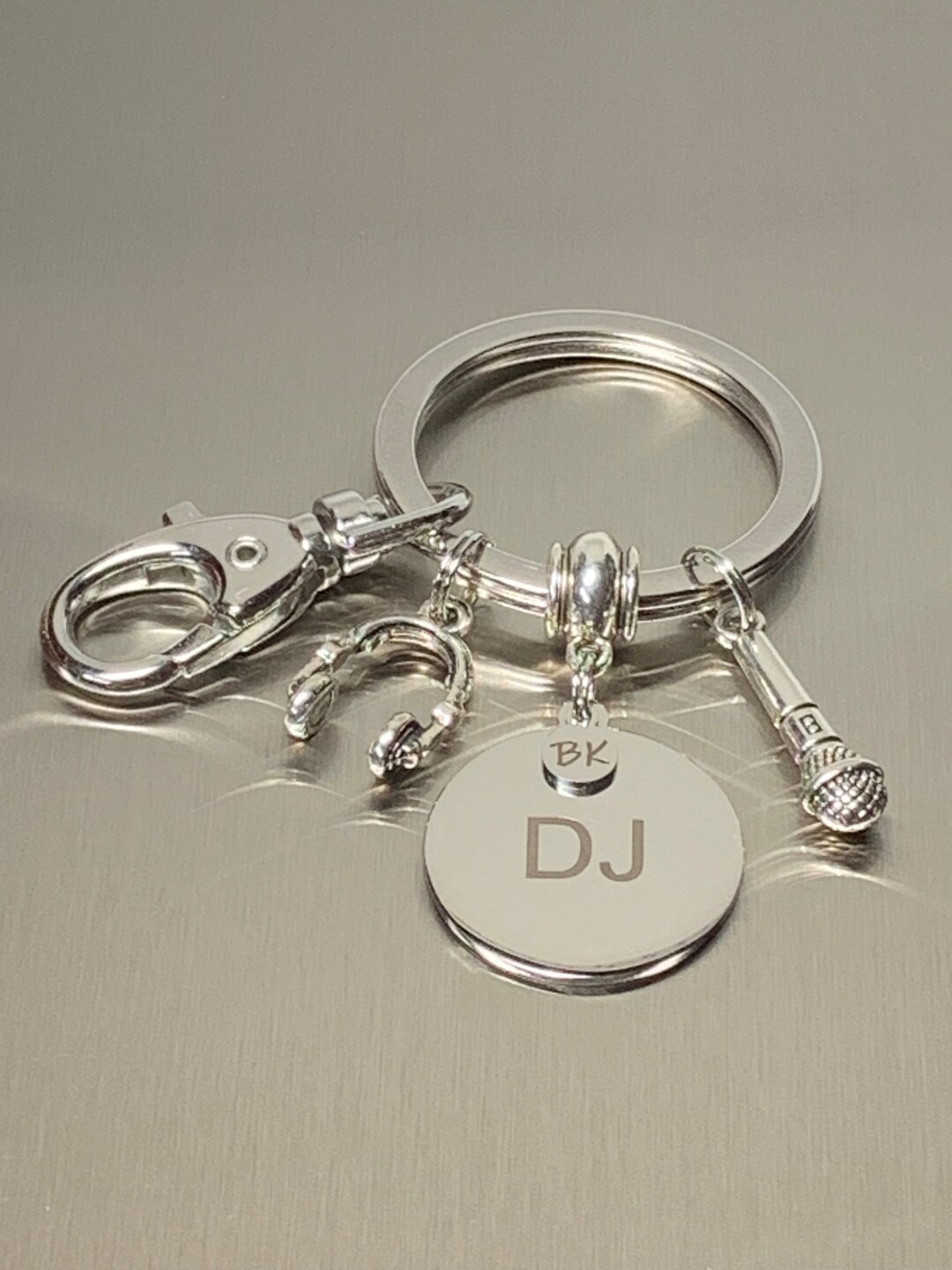 DJ Personalized Keychain | DJ Gift | Coworker Gift | Work Keychain ...