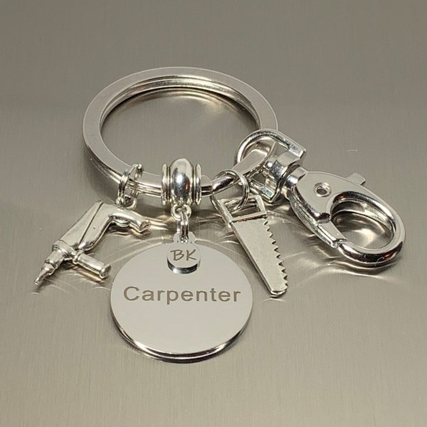 Carpenter Keychain - Etsy