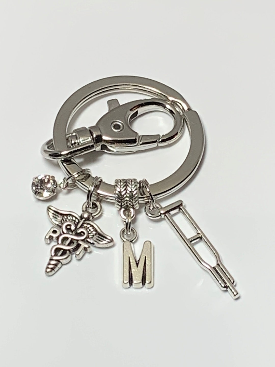 Physical Therapist Gift | Custom Letter Keychain | Stylish Initial ...