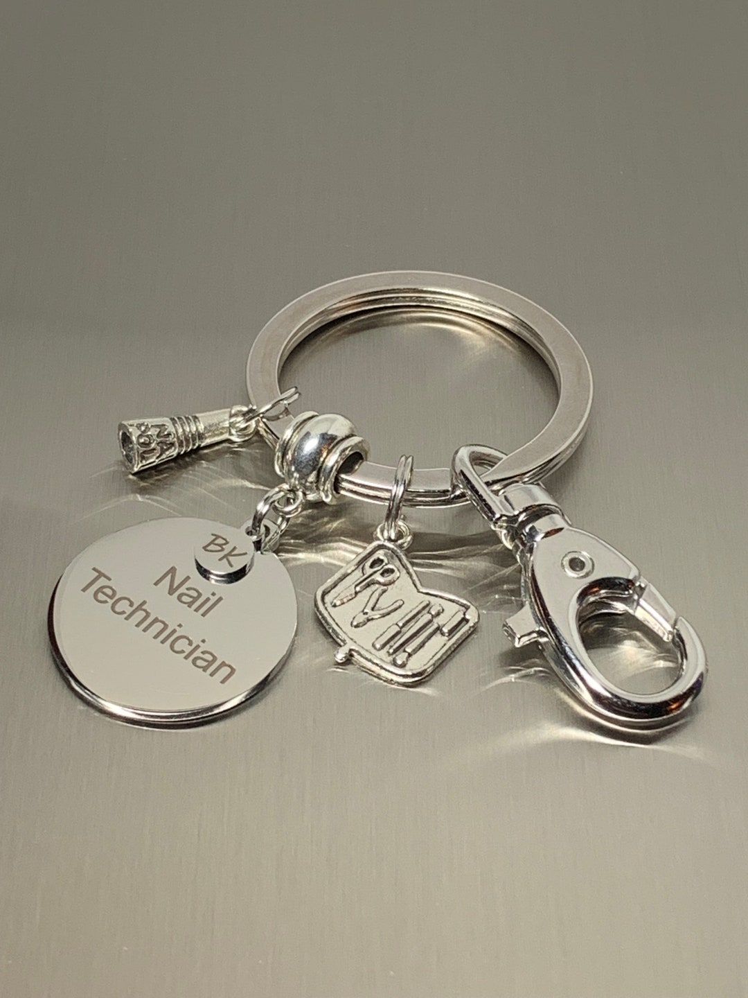 Nail Technician Keychain | Business Keychain | Nail Tech Gift ...