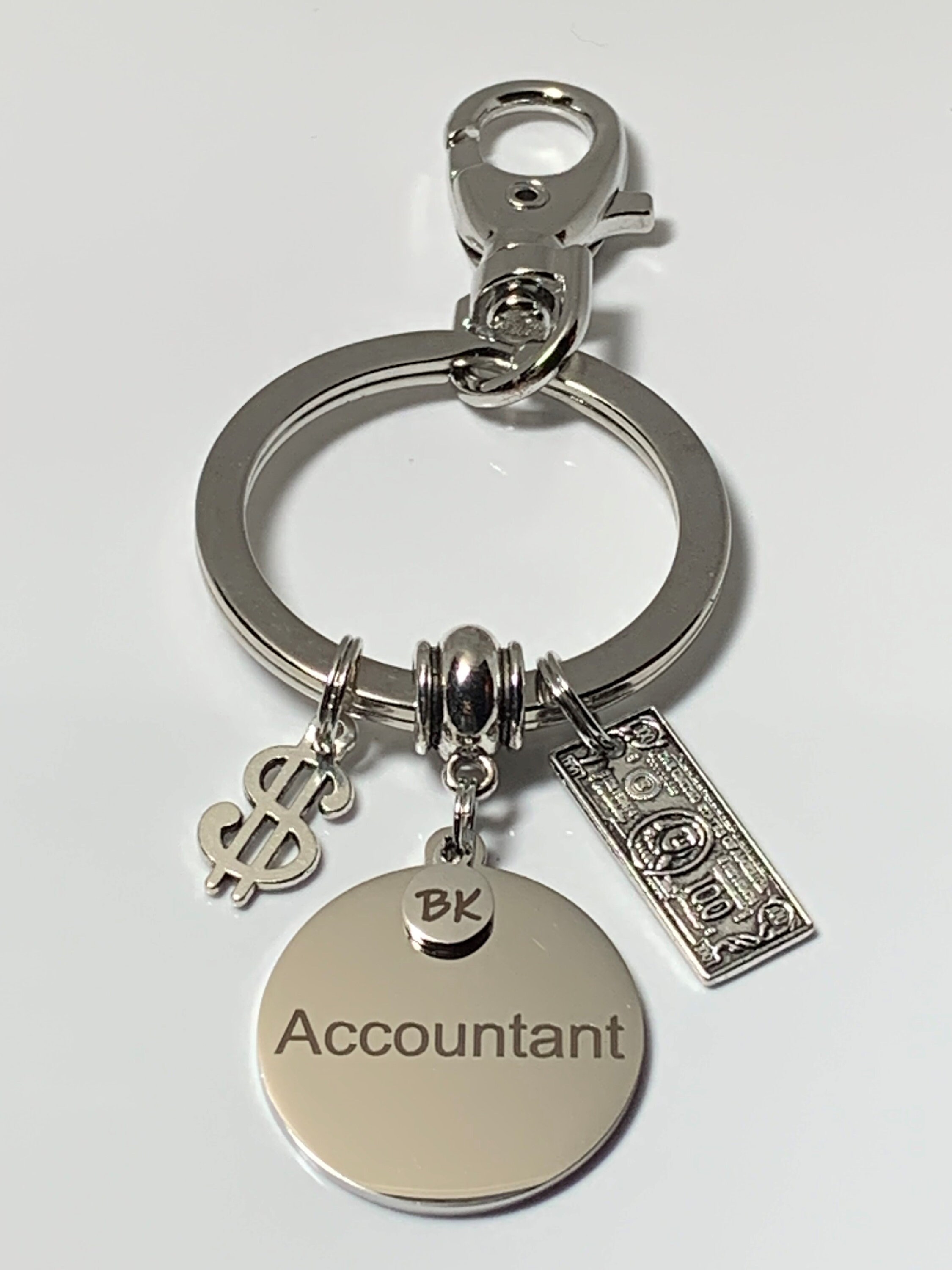Accountant Personalized Keychain Accountant Gift Business Gift Work ...