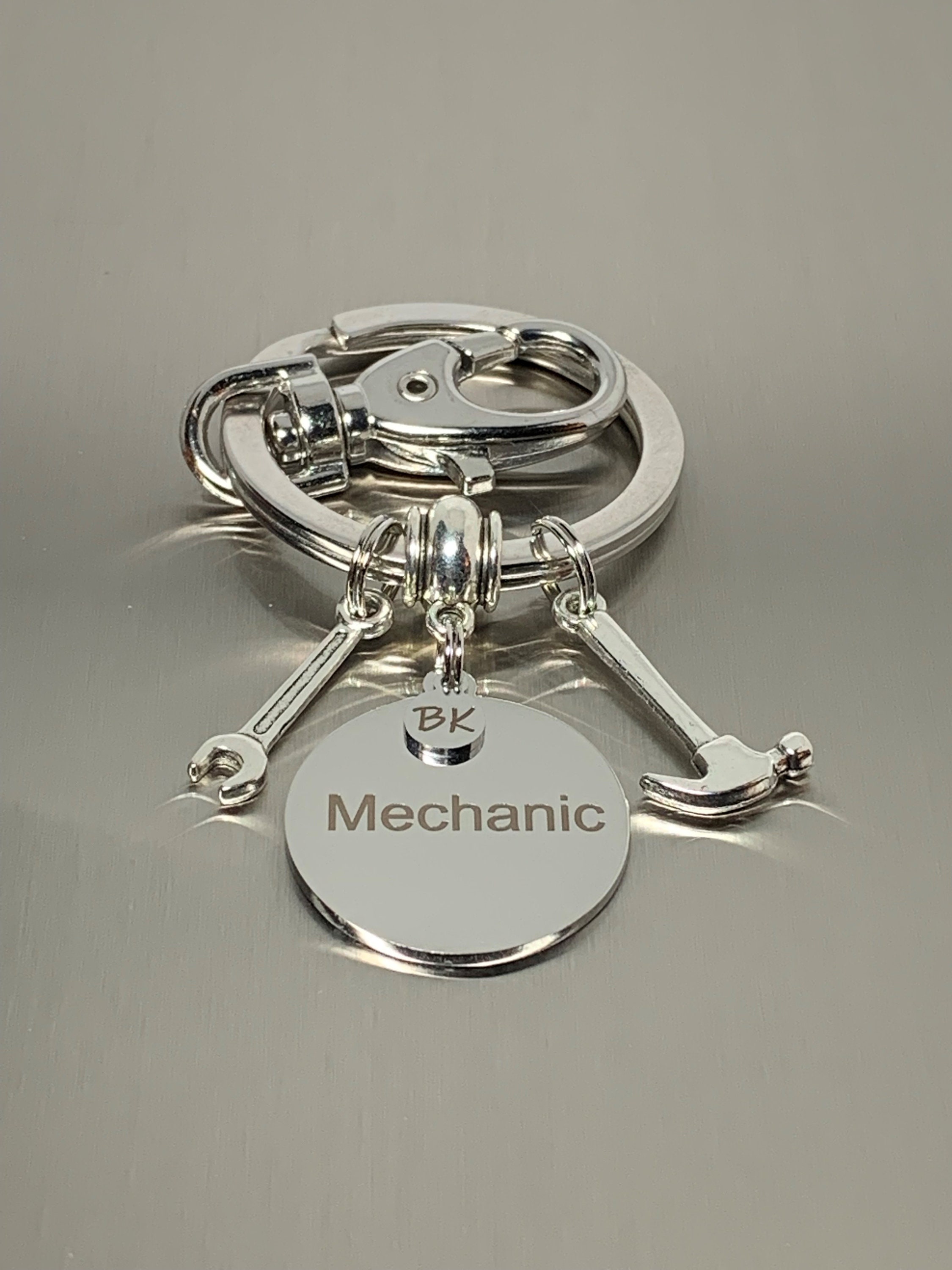 Mechanic Personalized Keychain | Mechanic Gift | Work Gift | Coworker ...