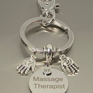 Massage Therapist Keychain | Business Keychain | Massage Therapist Gift ...