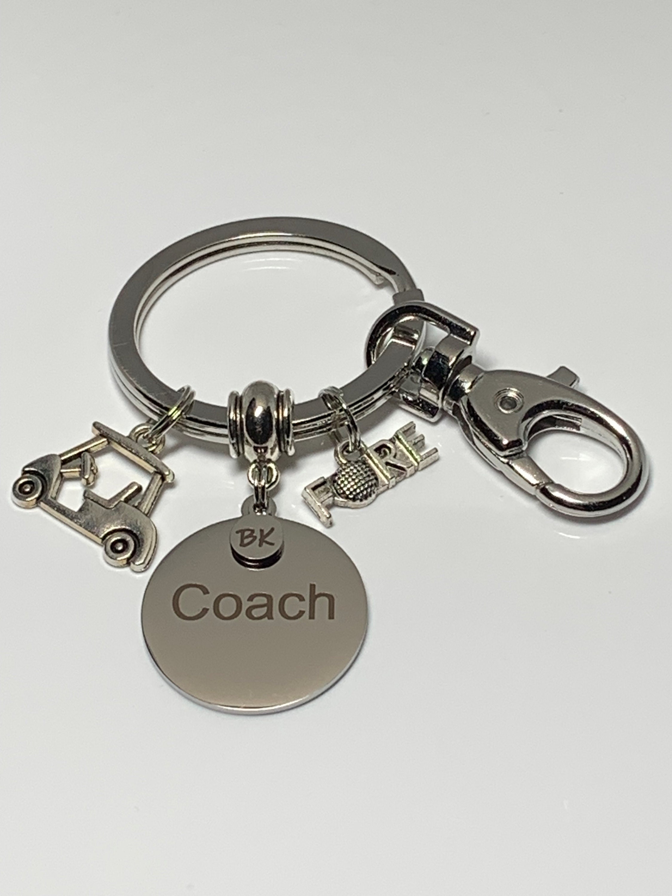 Coach | Golf Coach Gift | Golf Keychain | Personalized Keychain ...
