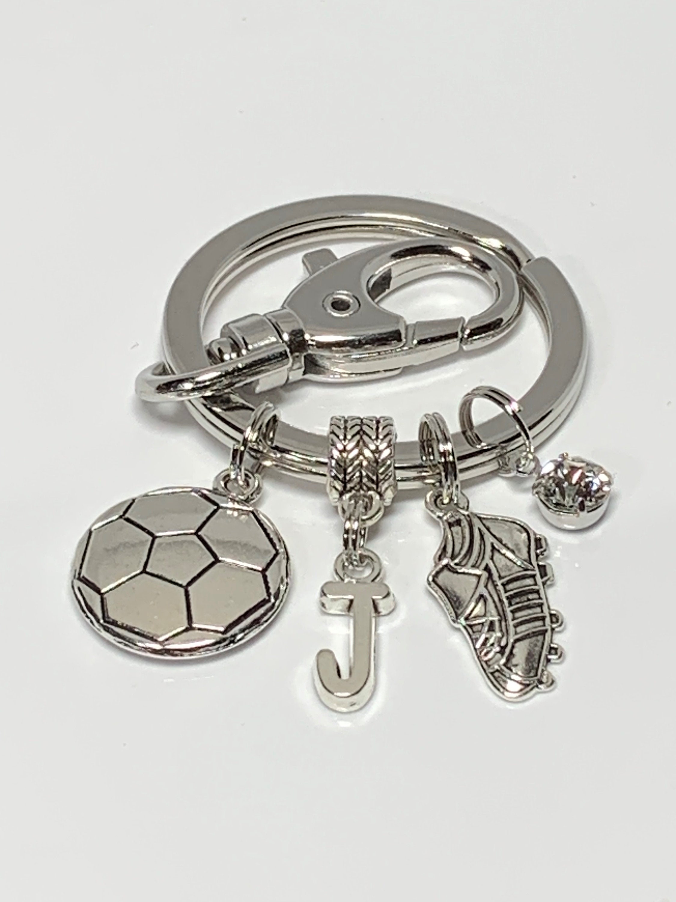 Soccer Gift | Personalized Keychain | Initial Keychain | Player Gift ...