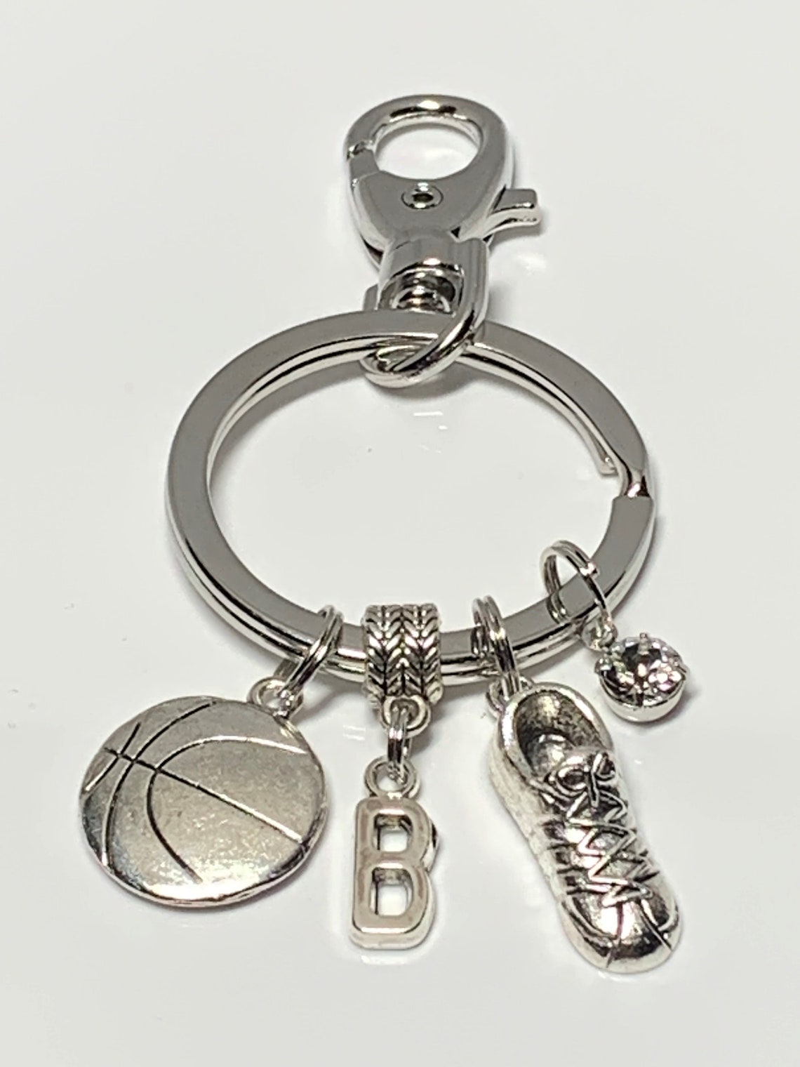 Basketball Gift | Personalized Keychain | Initial Keychain | Player ...