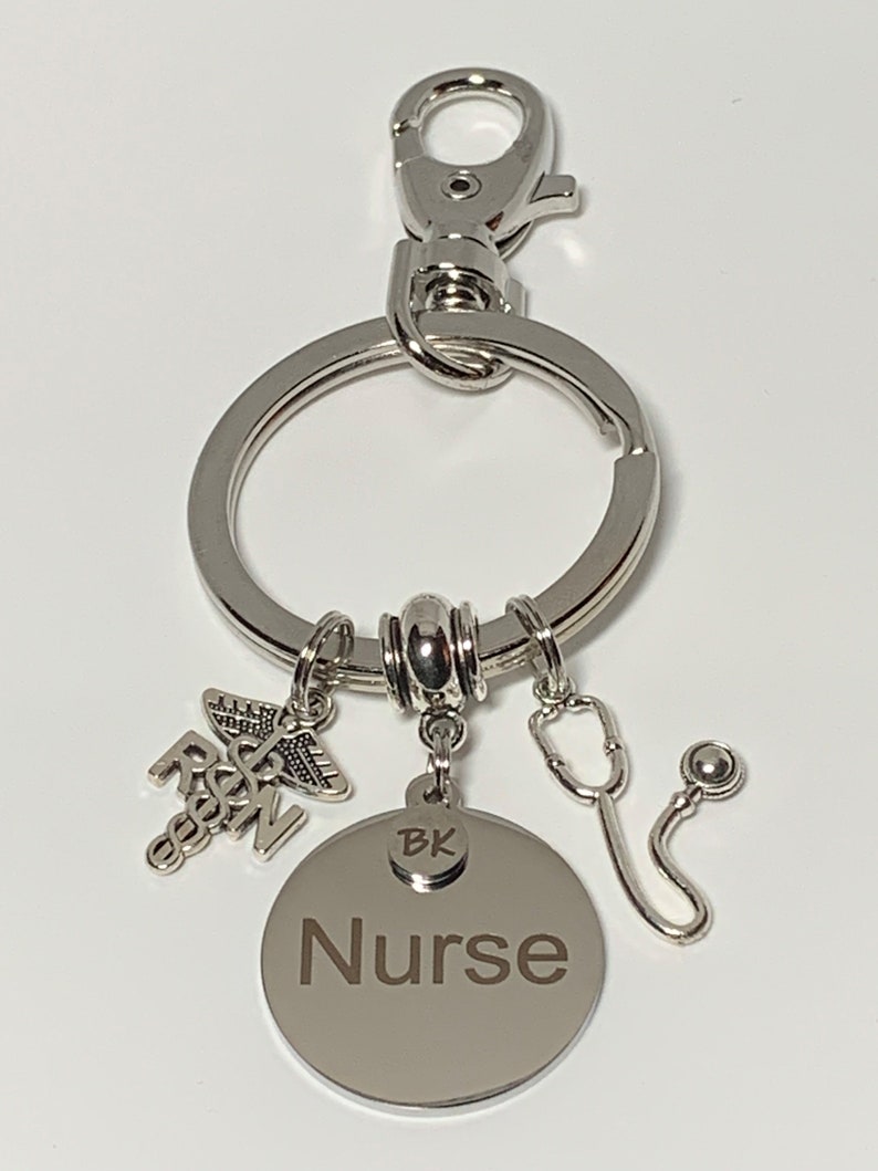 Nurse Personalized Keychain Nurse Gift RN Gift Boss Gift Coworker Gift ...