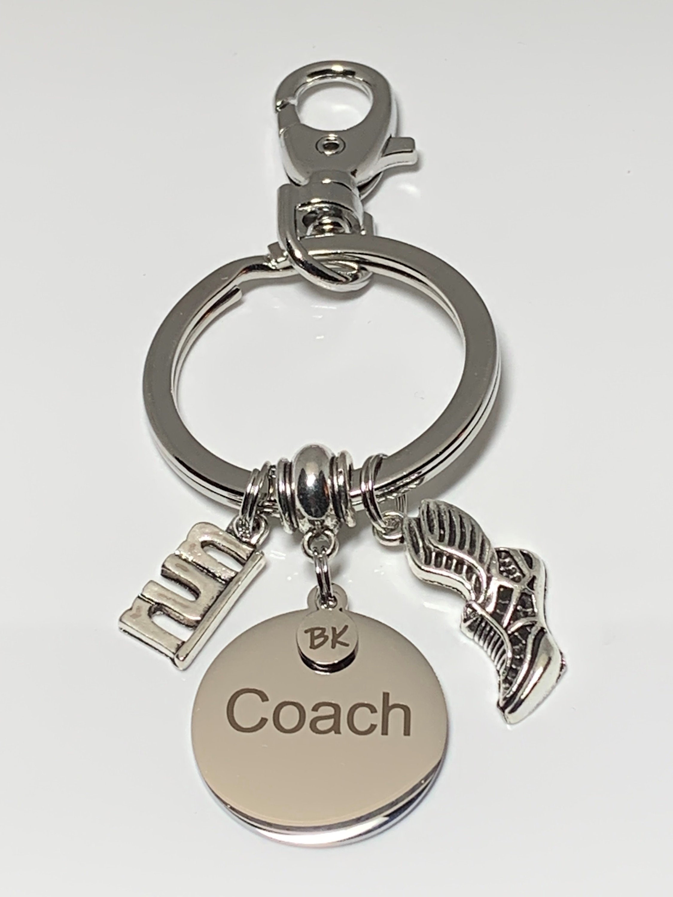 Coach | Track and Field Coach Gift | Personalized Keychain | Business ...