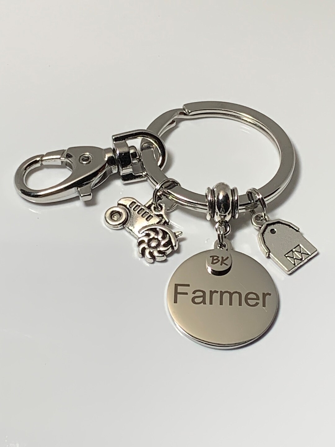 Farmer Personalized Keychain Farmer Gift Food Gift Work Gift Coworker ...