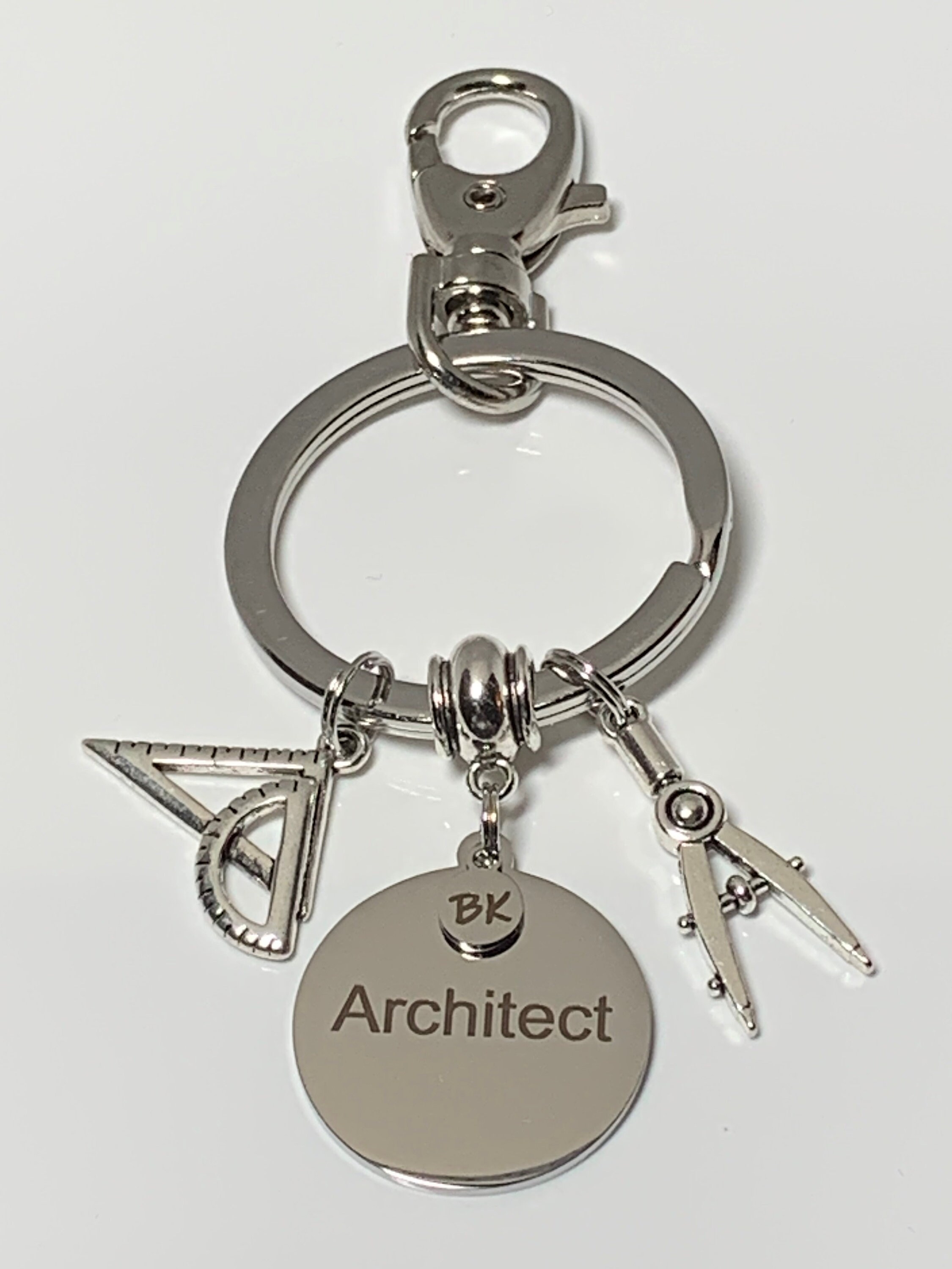 Architect Personalized Keychain Architect Gift Business Gift Work Gift ...