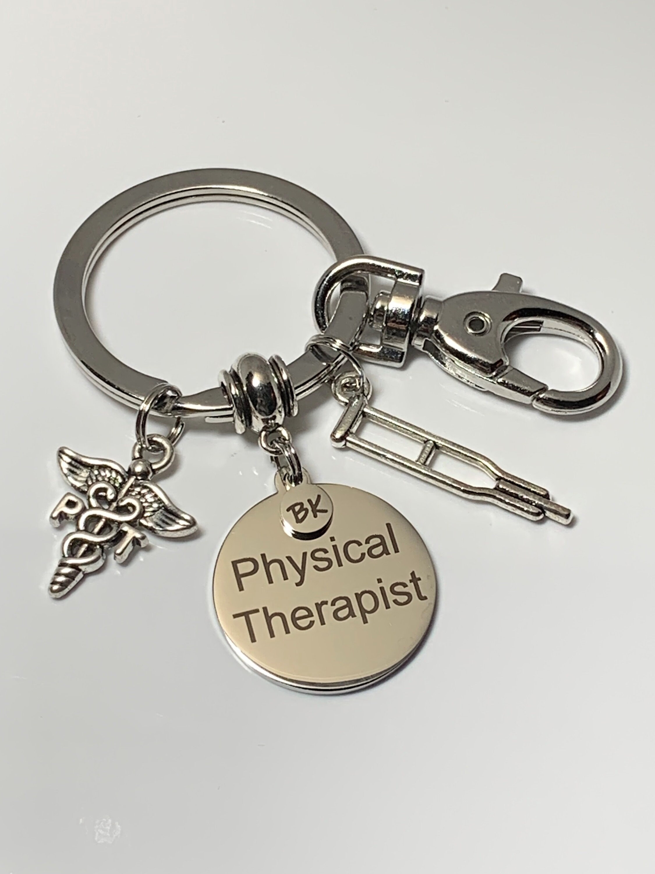 Physical Therapist Personalized Keychain PT Keychain Gift Boss Gift ...