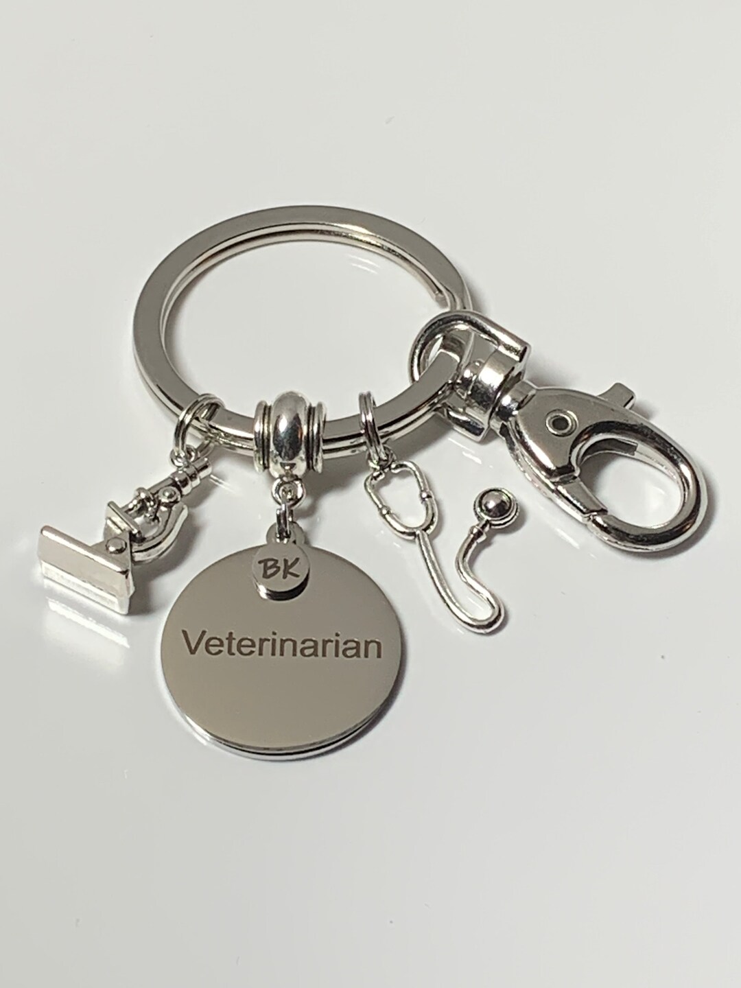 Veterinarian Personalized Keychain | Vet Gift | Vet Keychain | Business ...