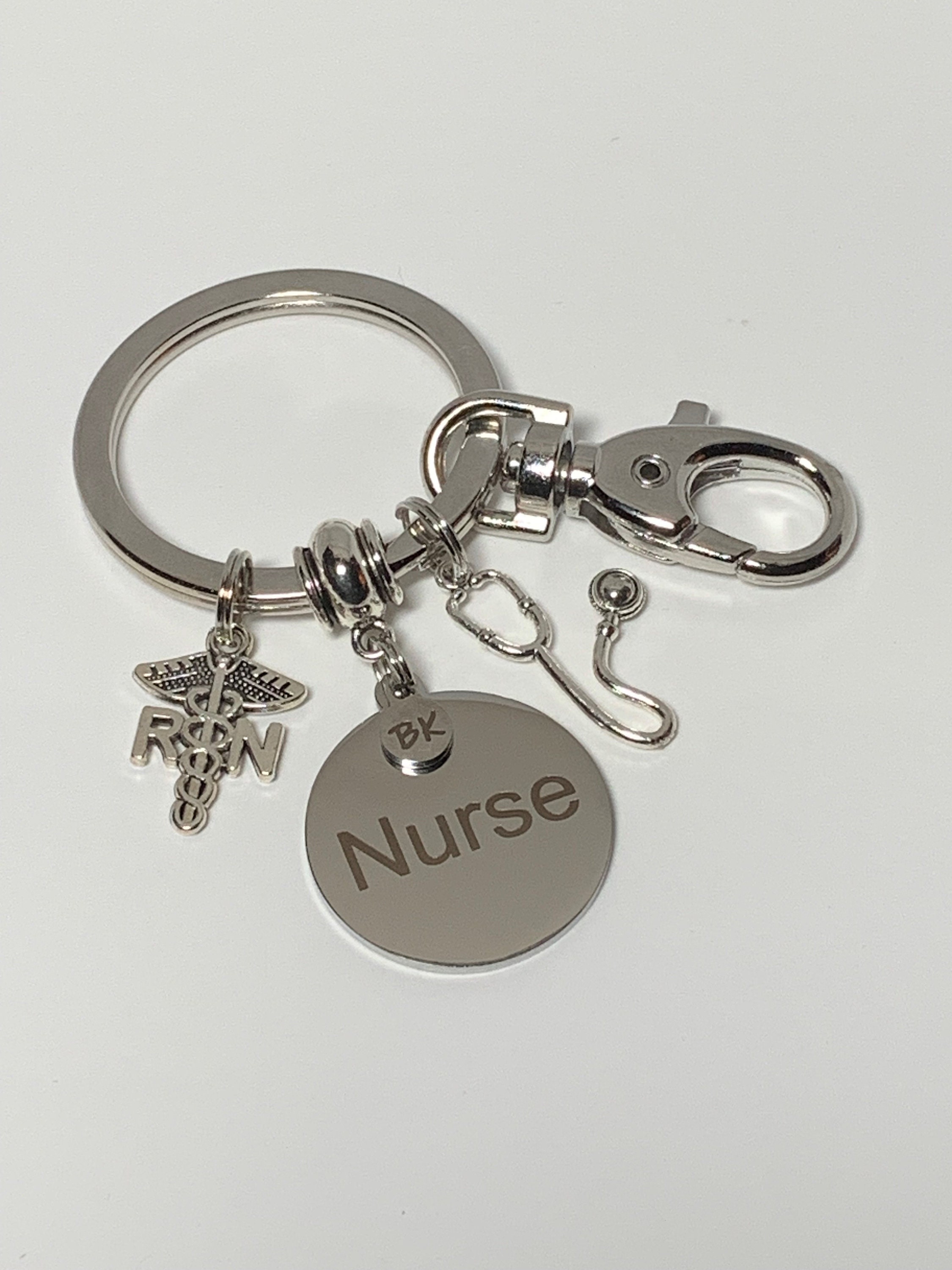 Nurse Personalized Keychain Nurse Gift RN Gift Boss Gift Coworker Gift ...