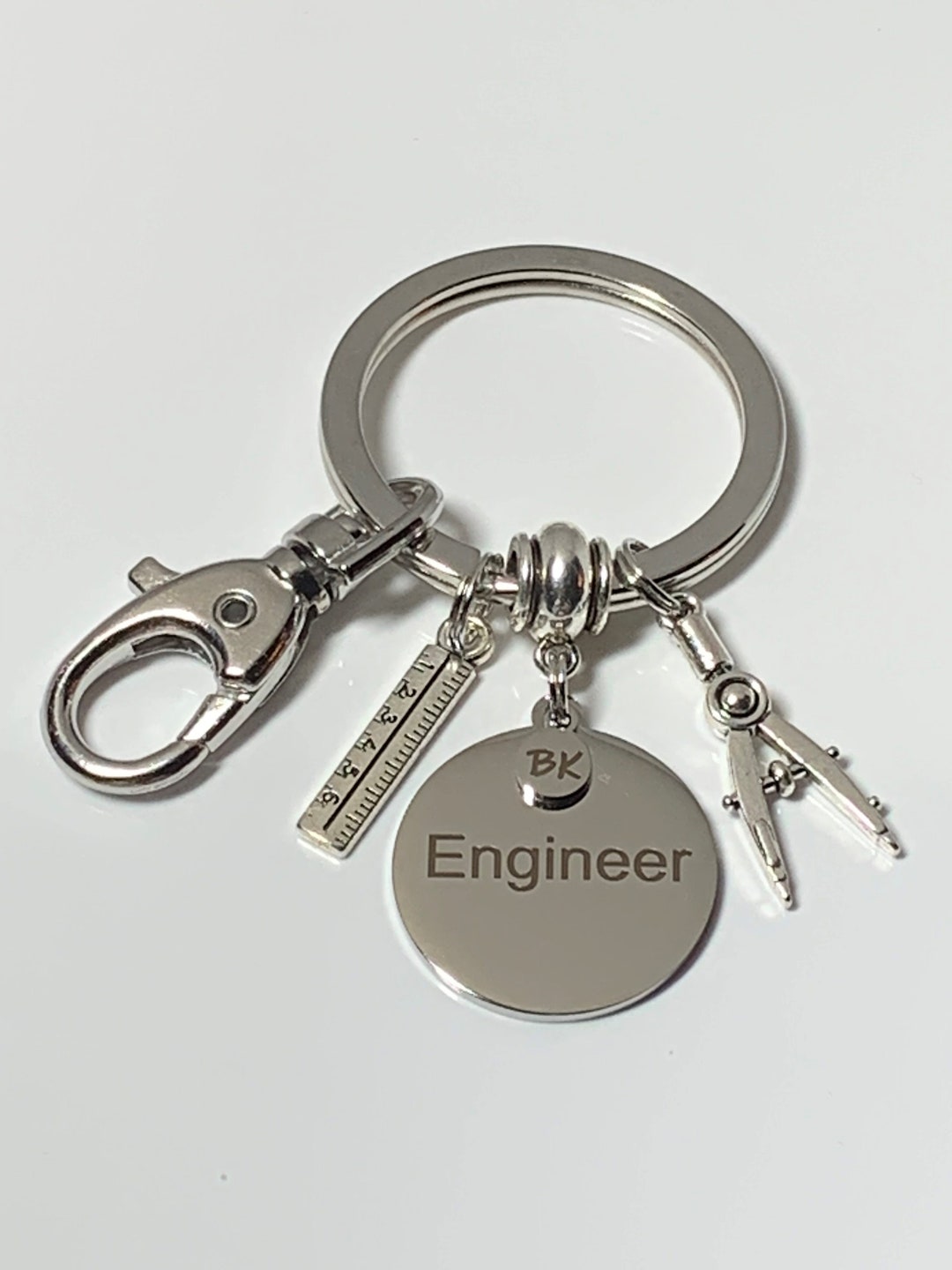 Engineer Personalized Keychain | Engineer Gift | Business Keychain ...