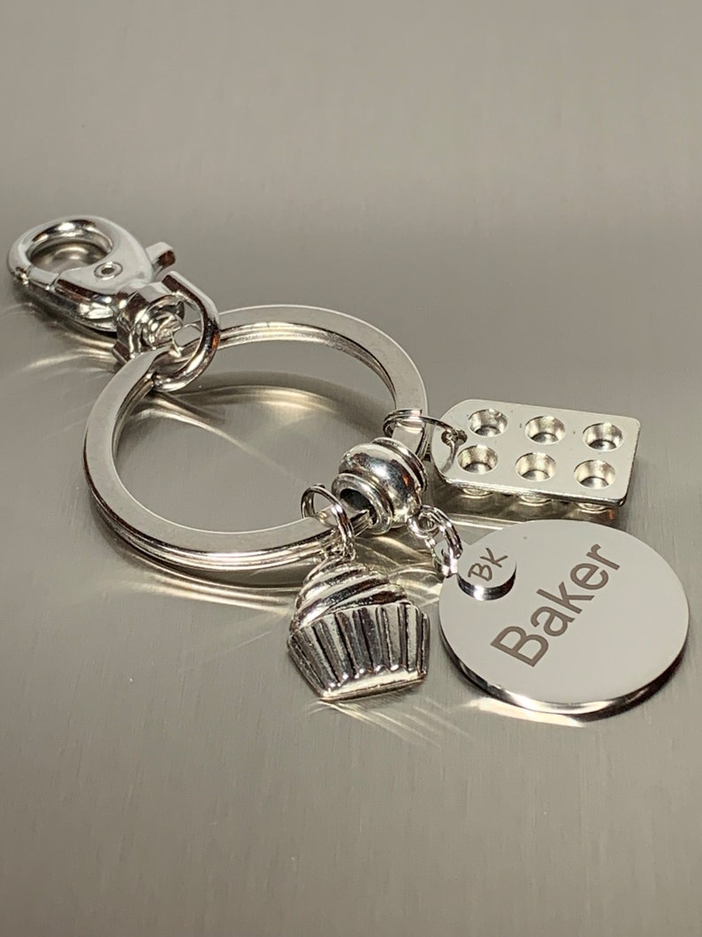 Baker Personalized Keychain | Baker Gift | Coworker Gift | Boss Gift ...