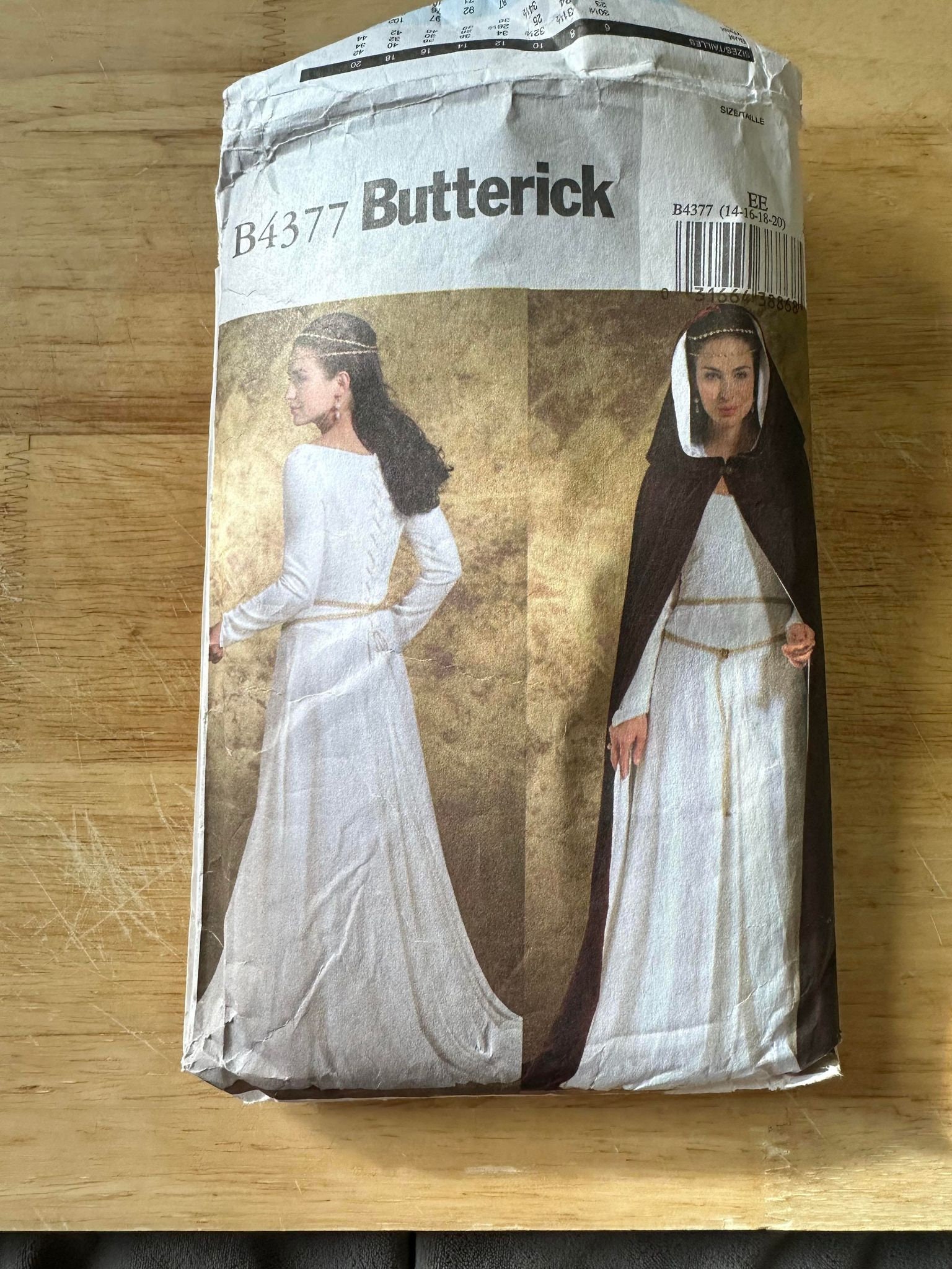 Vintage Sewing Patterns, Butterick B4377 , Costume, Medieval Costume ...