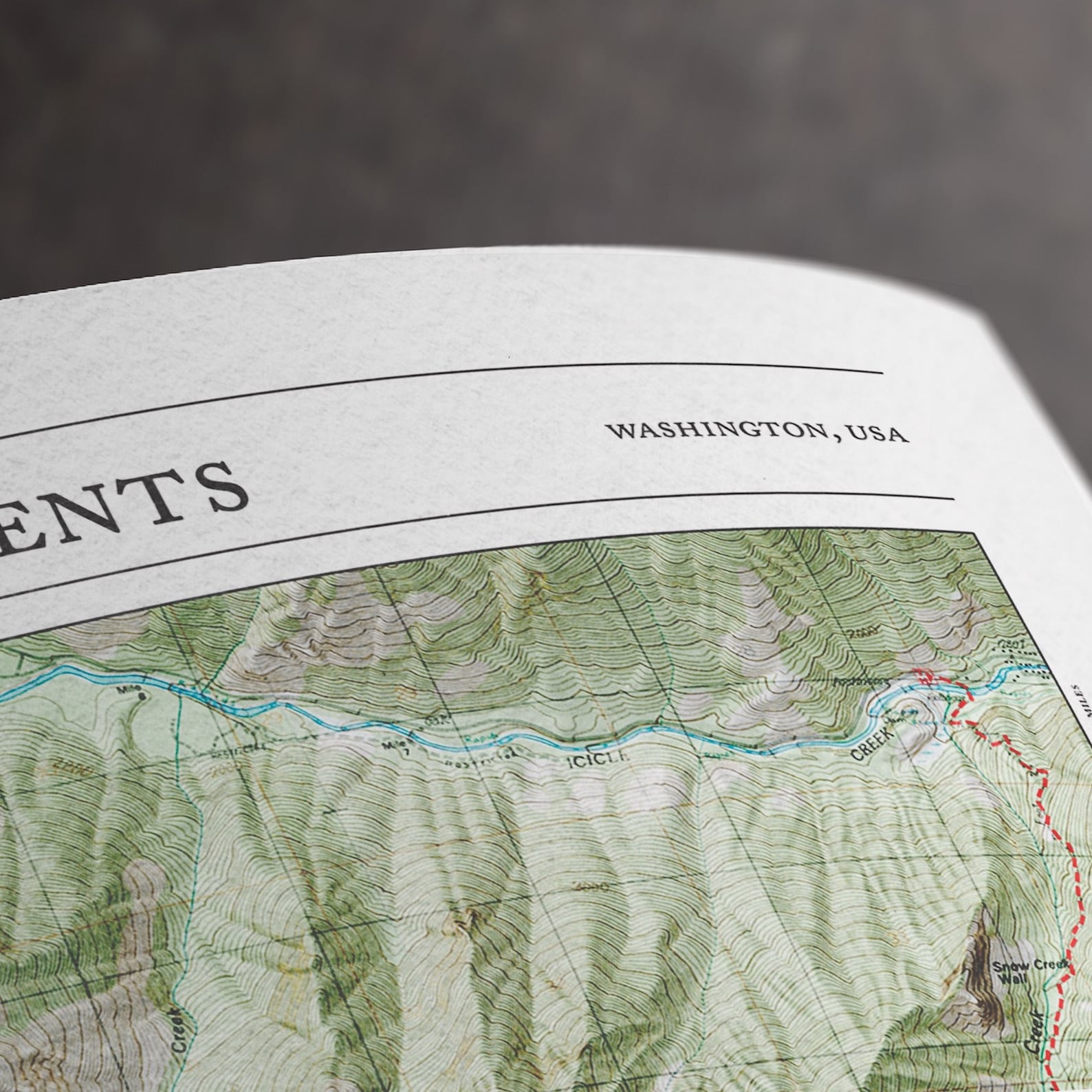 The Enchantments Trail Map Alpine Lakes Wilderness, WA Framed Print or ...