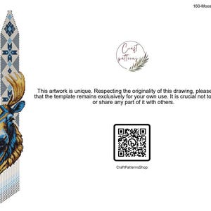 Fantasy Moose Beaded Necklace Pattern PDF, Ukrainian Gerdan Loom Design ...