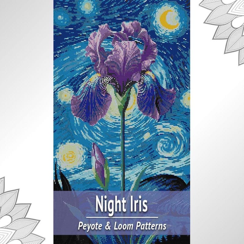 Irises Peyote Pattern - Etsy