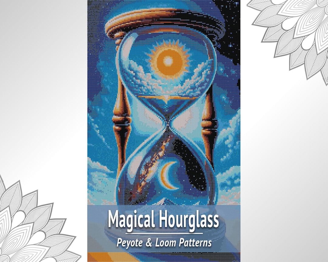 Magical Hourglass Bead Tapestry Pattern PDF, Loom and Peyote Design - Etsy