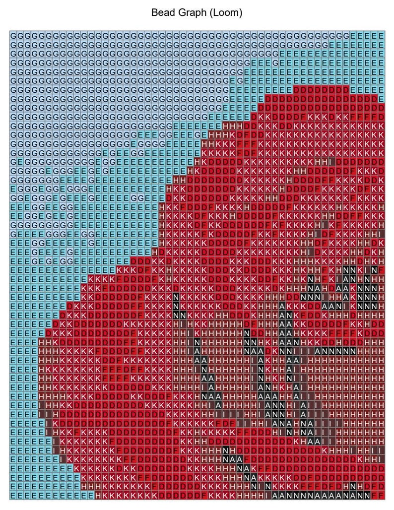 Red Roses Beading Tapestry Pattern Based on Miyuki Delica 11/0 Seed ...