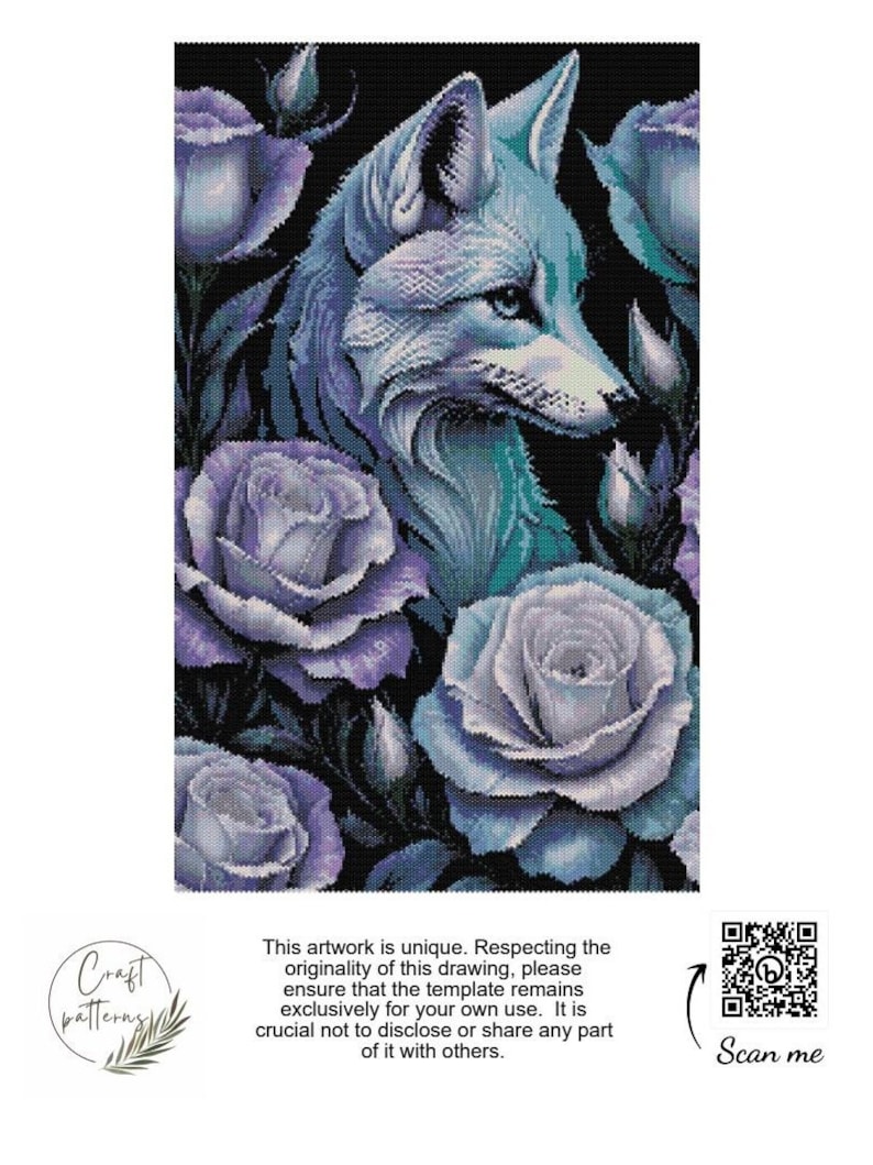 Fox Beading Tapestry Pattern Based on Miyuki Delica 11/0 Seed Beads ...