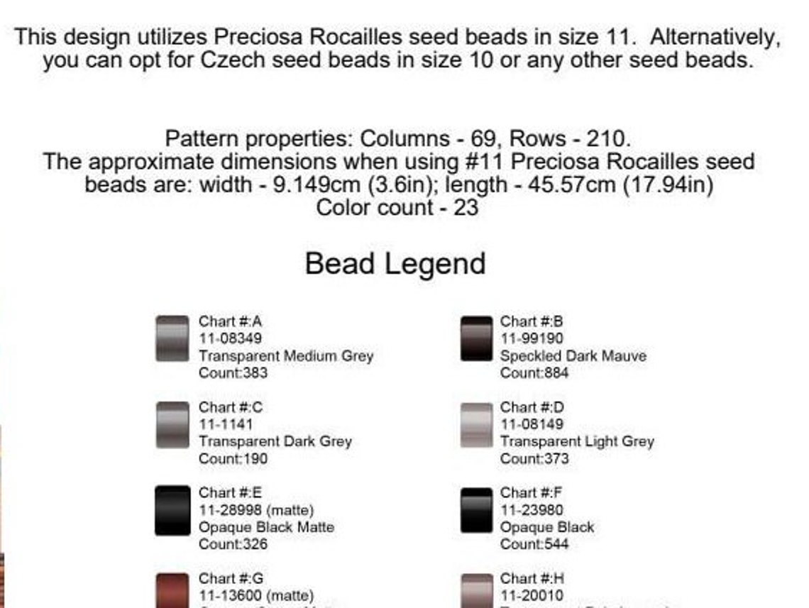 Deer Necklace Beaded Pattern, PDF Pattern Beaded Gerdan, Deer Beading ...