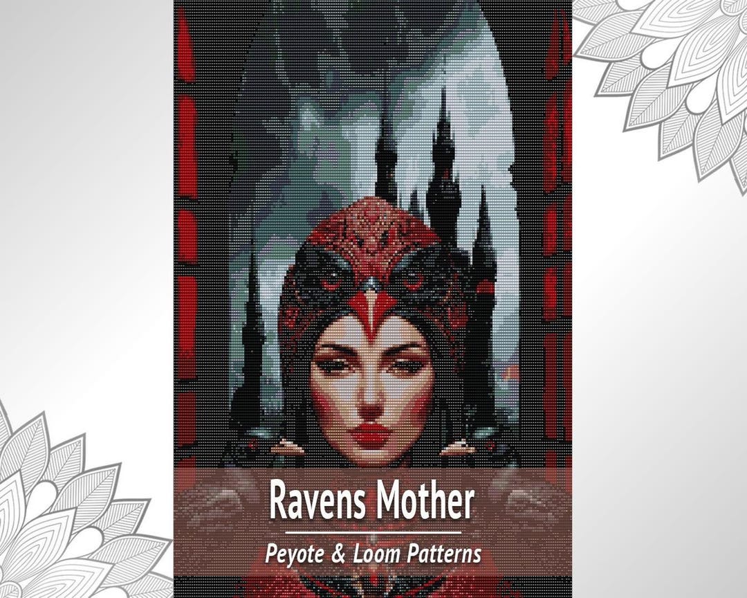 Raven Mother Bead Tapestry Pattern PDF, Loom & Peyote Chart - Etsy