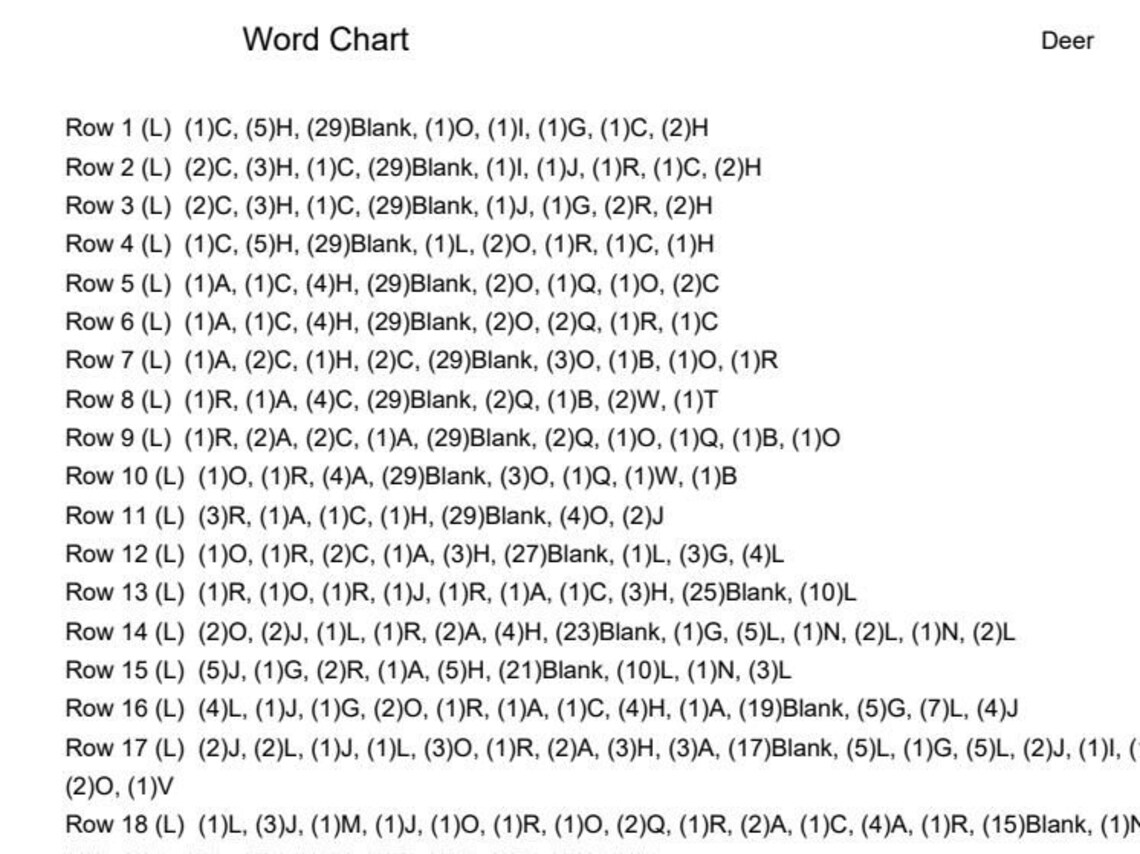 Deer Necklace Beaded Pattern, PDF Pattern Beaded Gerdan, Deer Beading ...