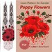 Poppy Flowers Necklace Beaded Pattern PDF Pattern Beaded - Etsy
