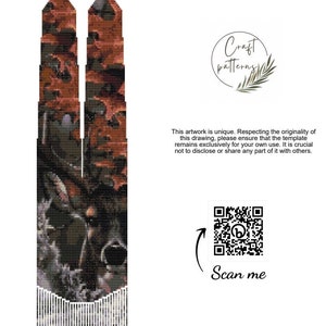 Deer Necklace Beaded Pattern, PDF Pattern Beaded Gerdan, Deer Beading ...