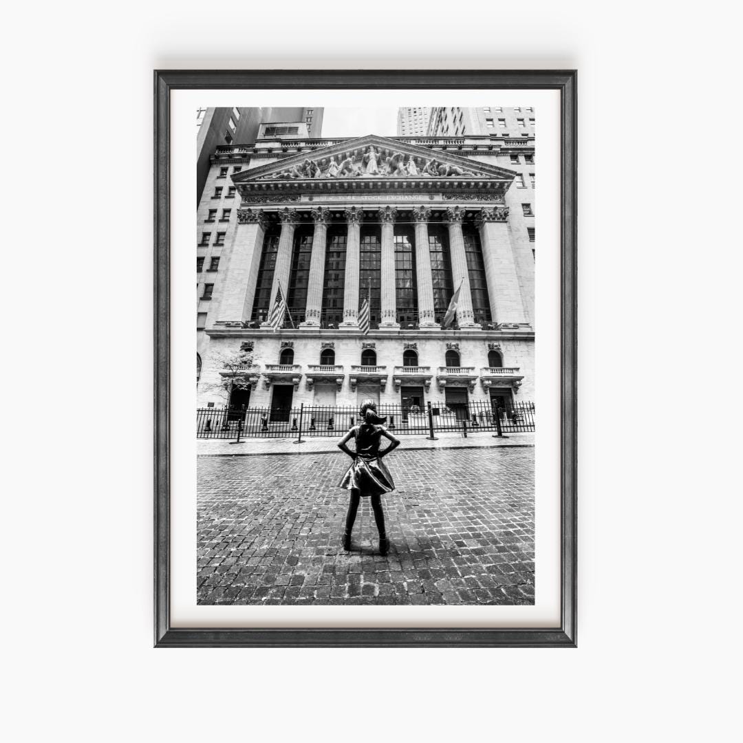 Fearless Girl Statue, New York City Art, Iconic Wall Street Sculpture ...