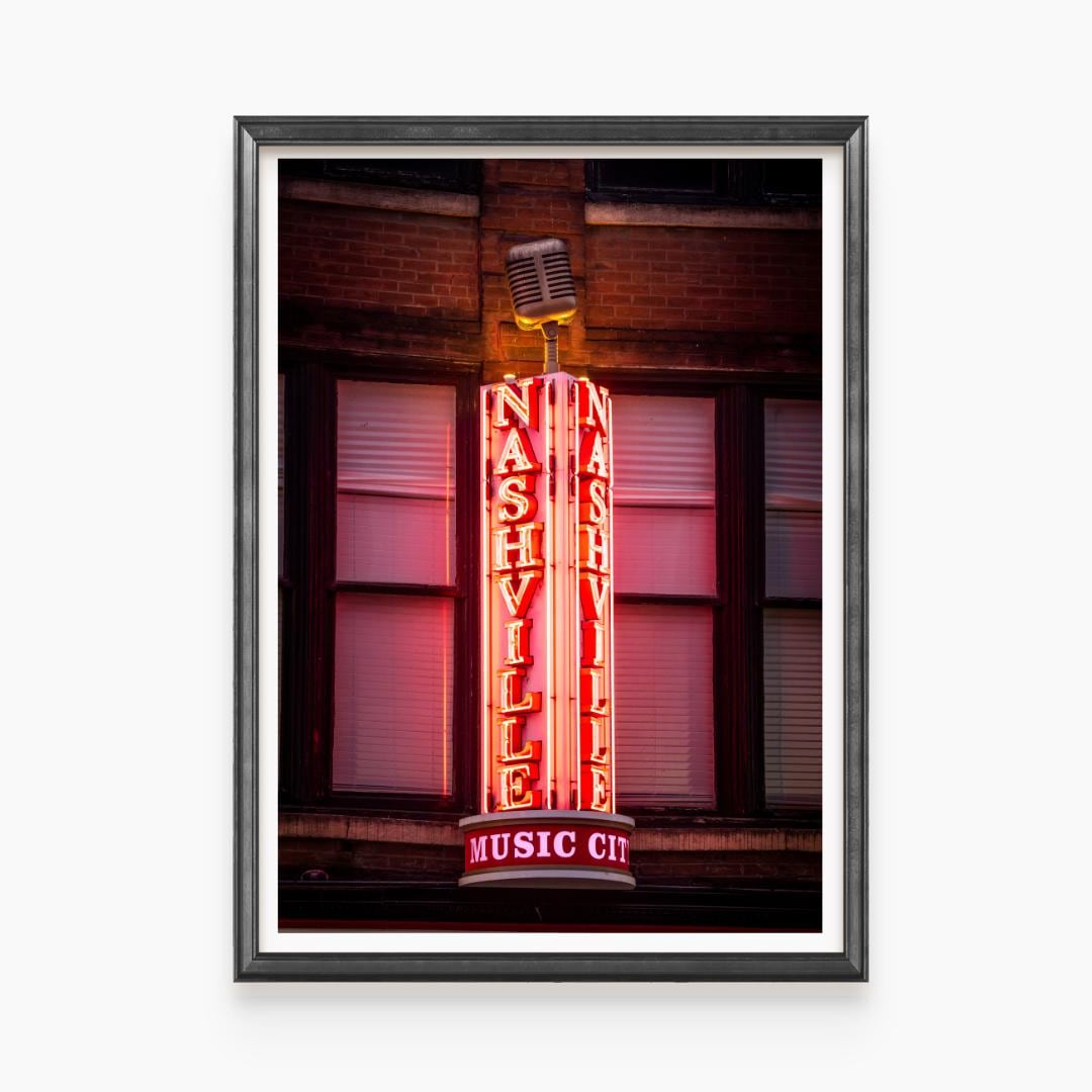 Nashville Broadway Neon Sign, Honky-tonk Music Scene Canvas Art - Etsy