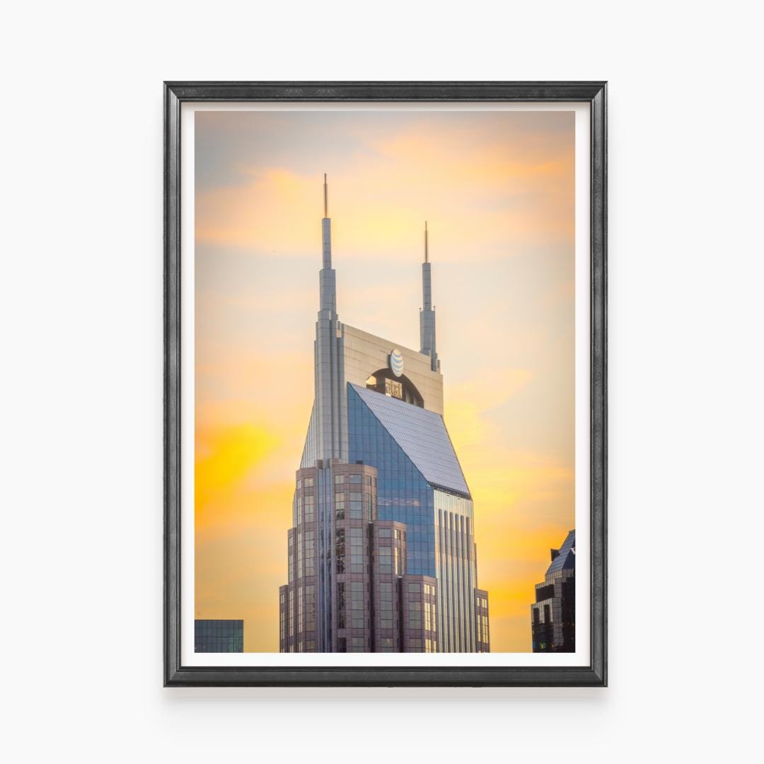 Batman Building, Nashville, Sunset, Skyline, Iconic, Cityscape ...