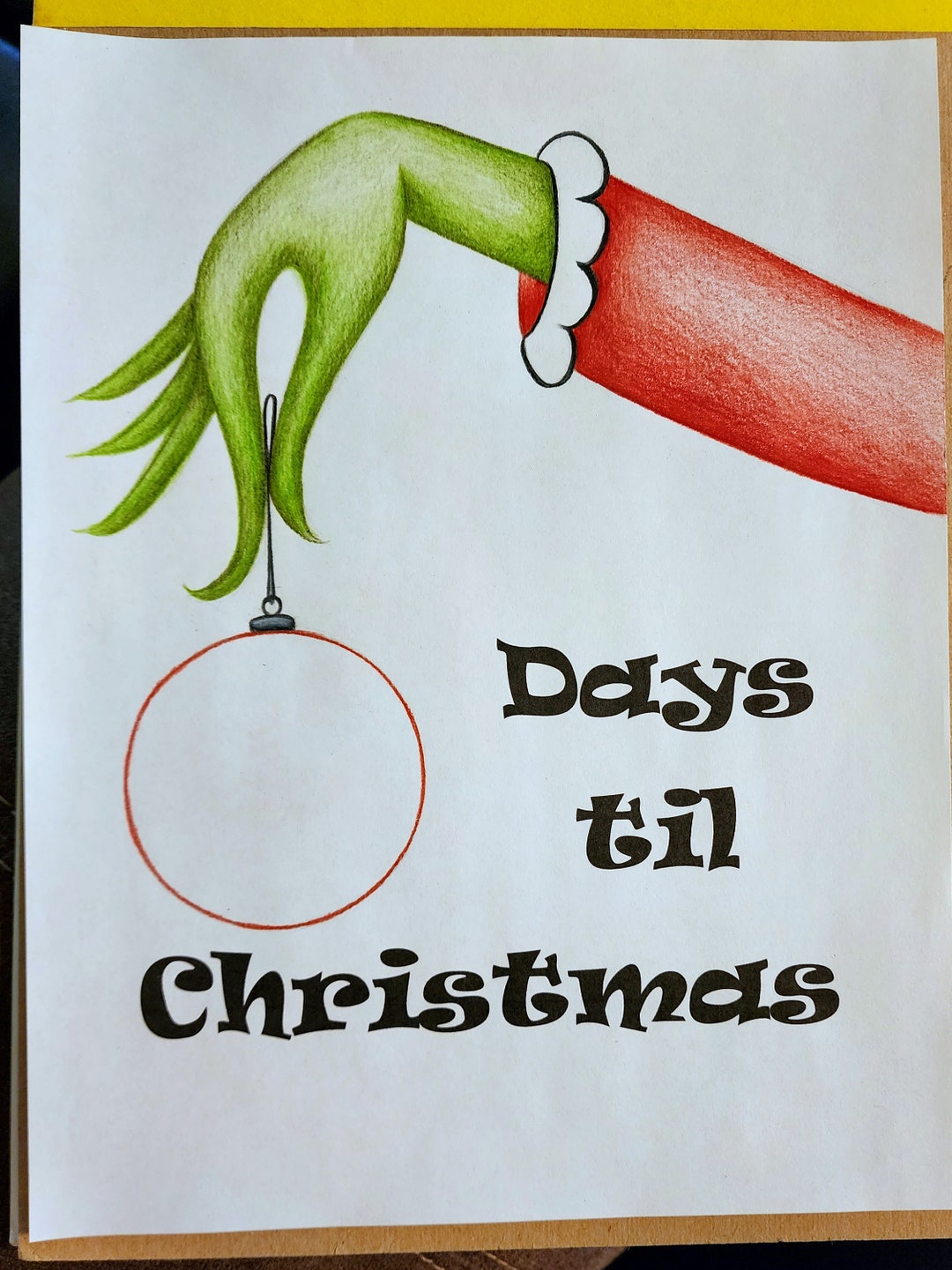 Grinch Christmas Countdown - Etsy