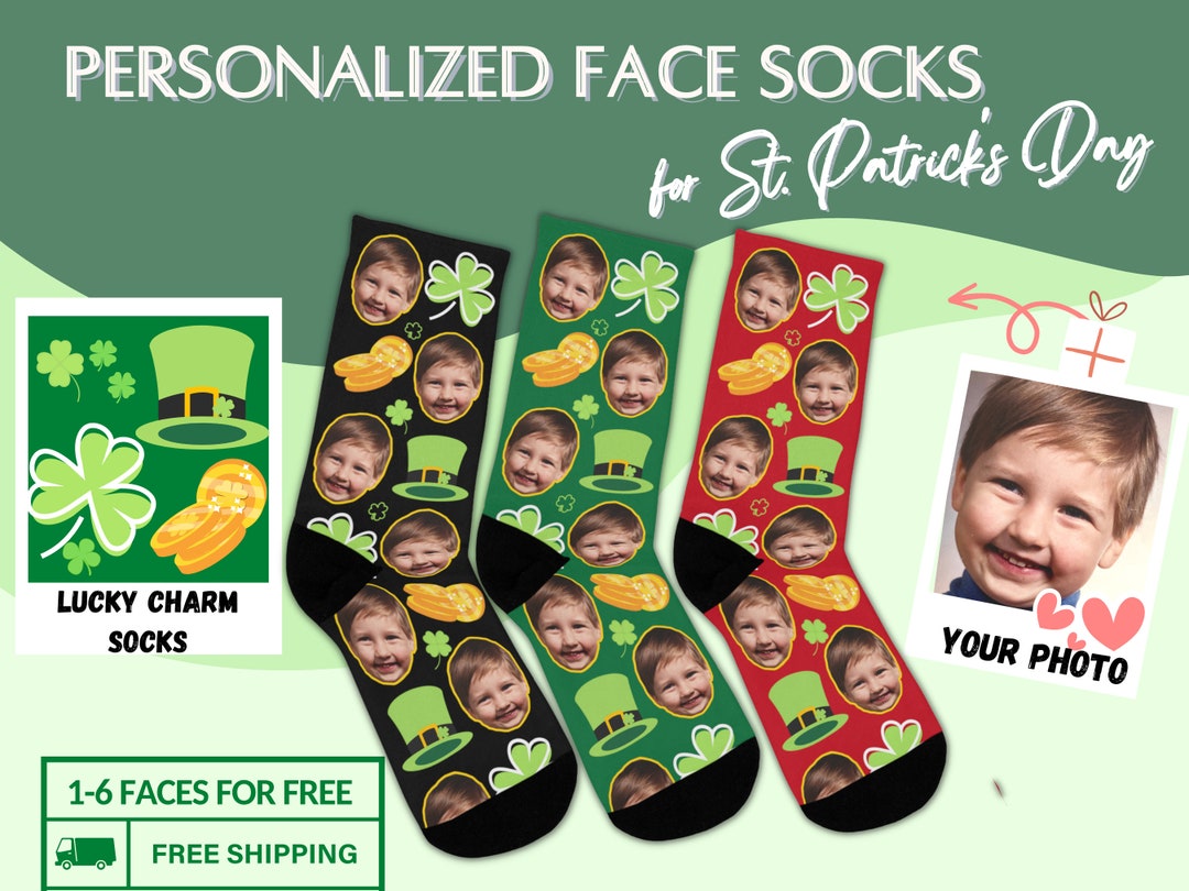 St Patrick's Day Custom Socks, Personalized Socks for St. Patty's Day ...