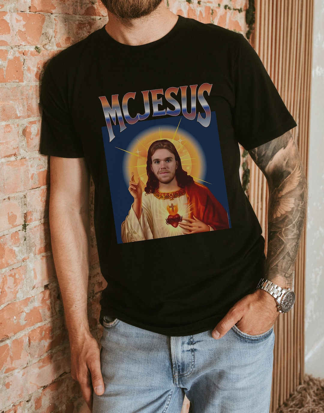 Connor Mcjesus Retro Vintage Unisex Shirt, Sweatshirt, Oilers Mcdavid ...