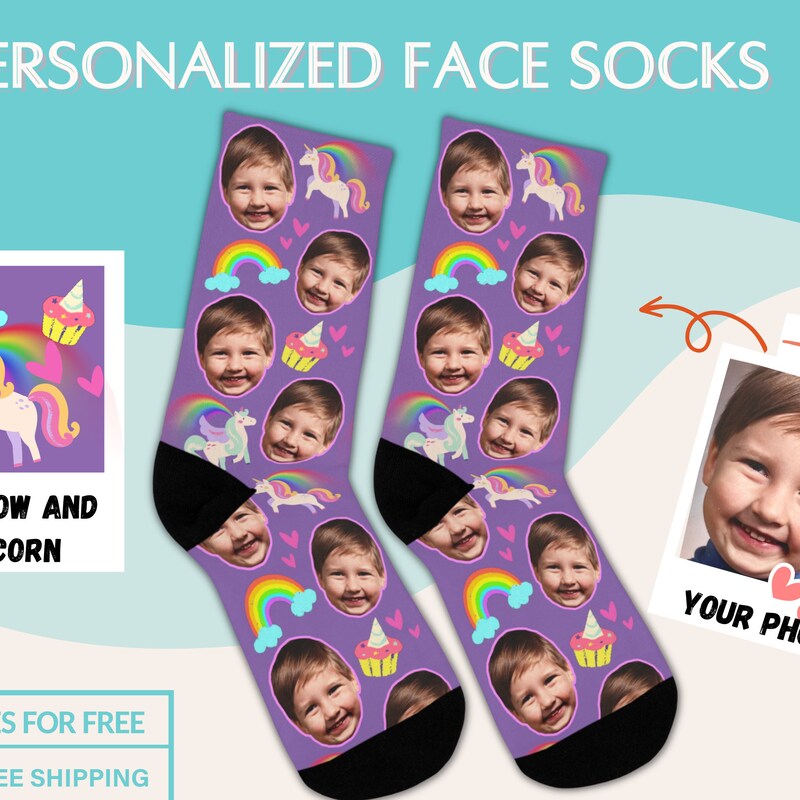 Custom Face Socks - Etsy