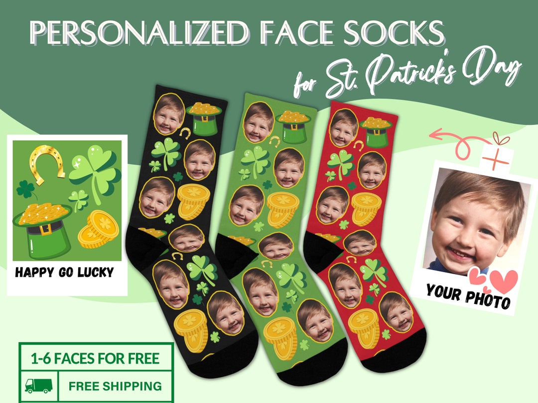 St Patrick's Day Custom Socks, Personalized Socks for St. Patty's Day ...