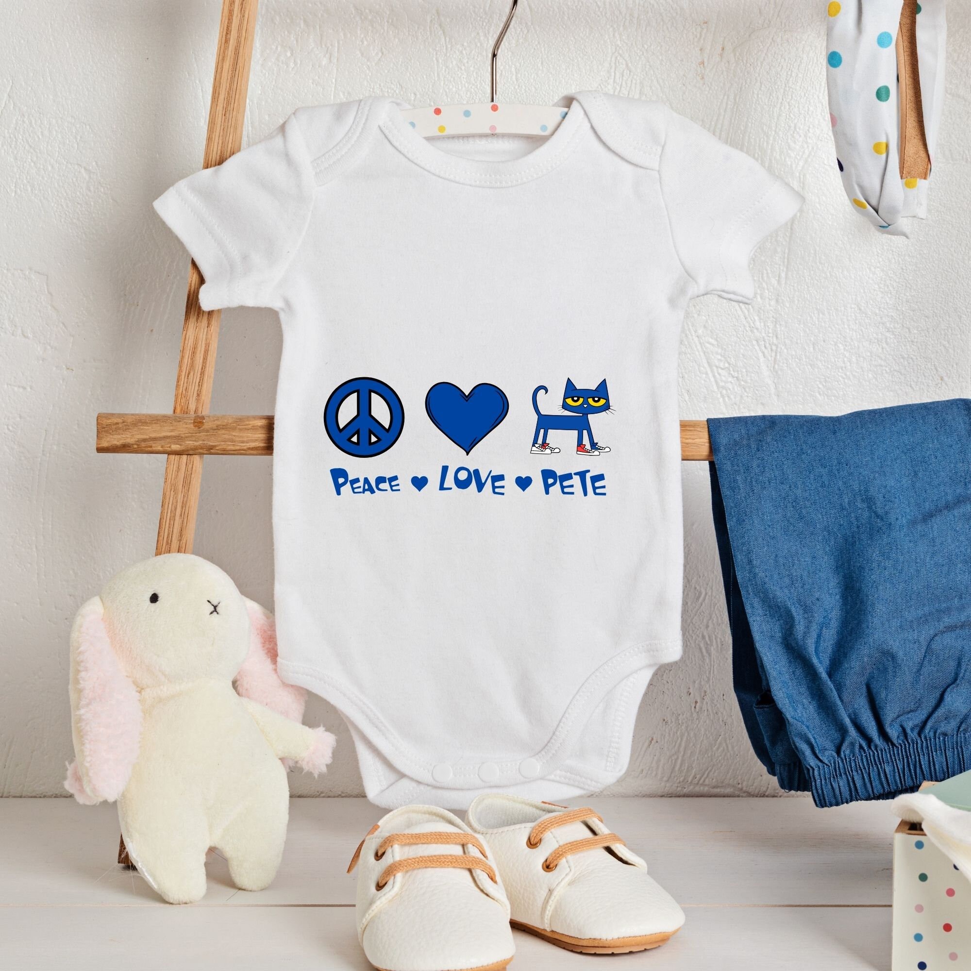 Peace Love Pete PNG SVG, Pete the Cat, Digital Download, Digital Design ...