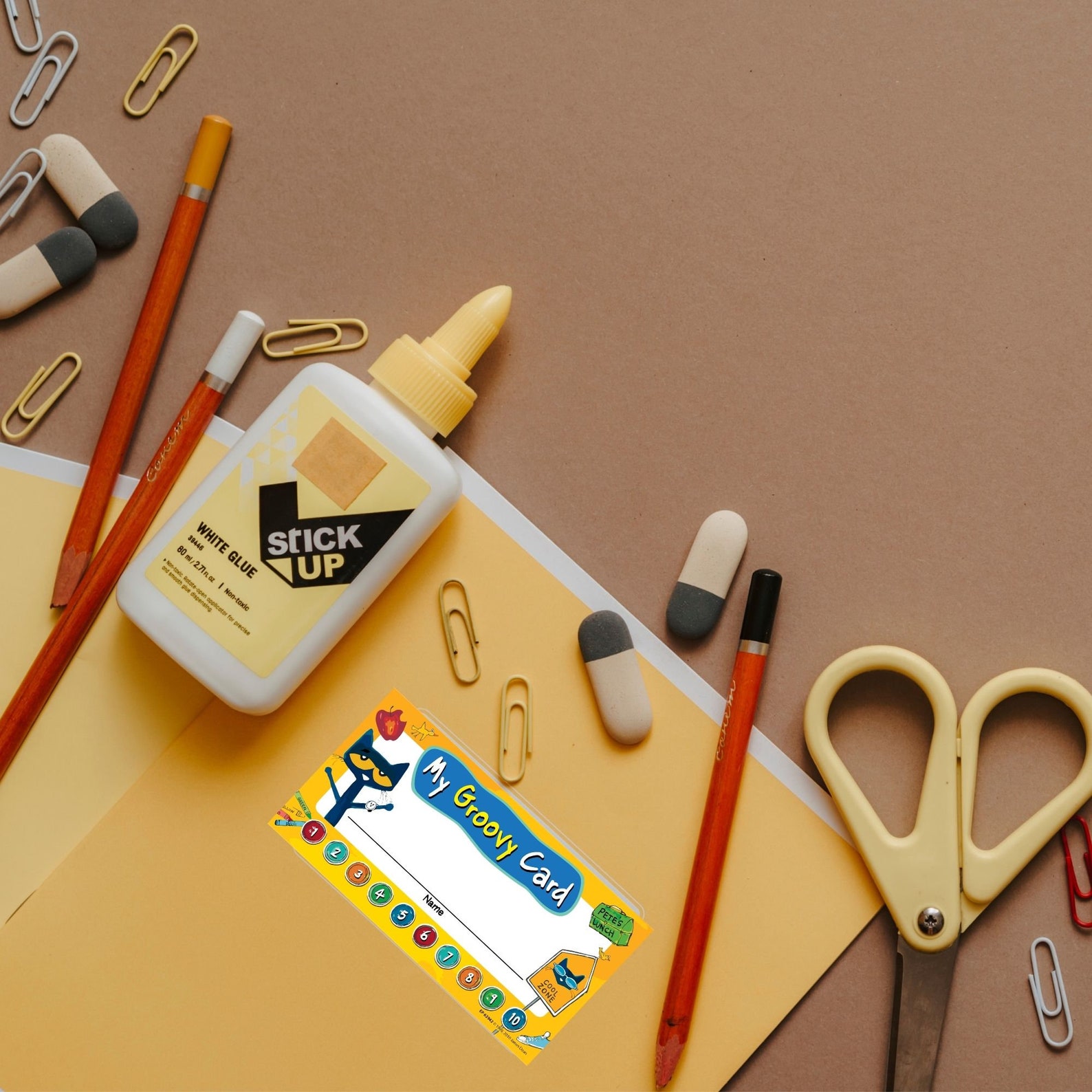 Back to School Sticker for Kids, My Groovy Card, Pete the Cat Stickers ...