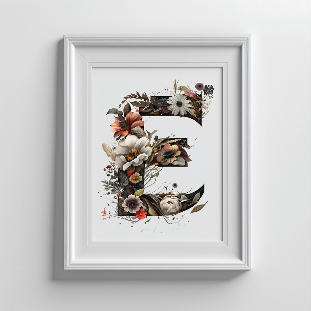 Abstract Letter E Print Letter E Art Letter E Poster - Etsy