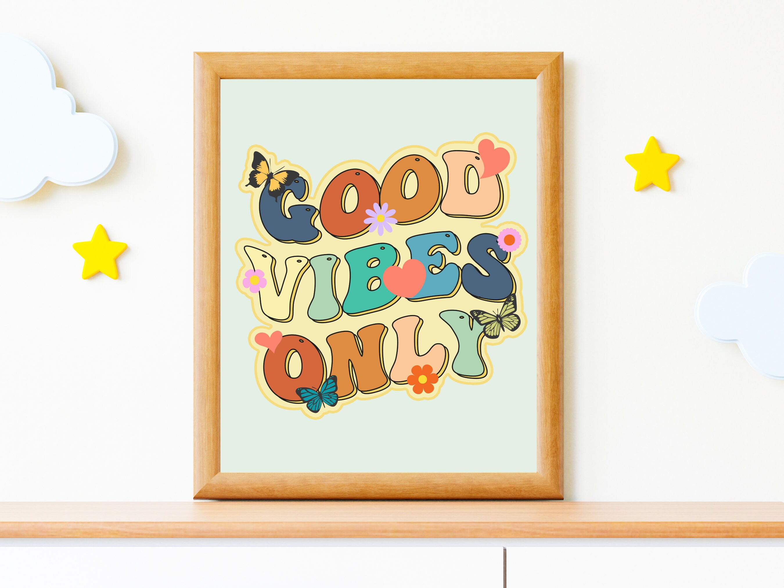 Retro Groovy 1970s Trendy Boho Nursery Kids Girls Baby Bedroom Playroom ...