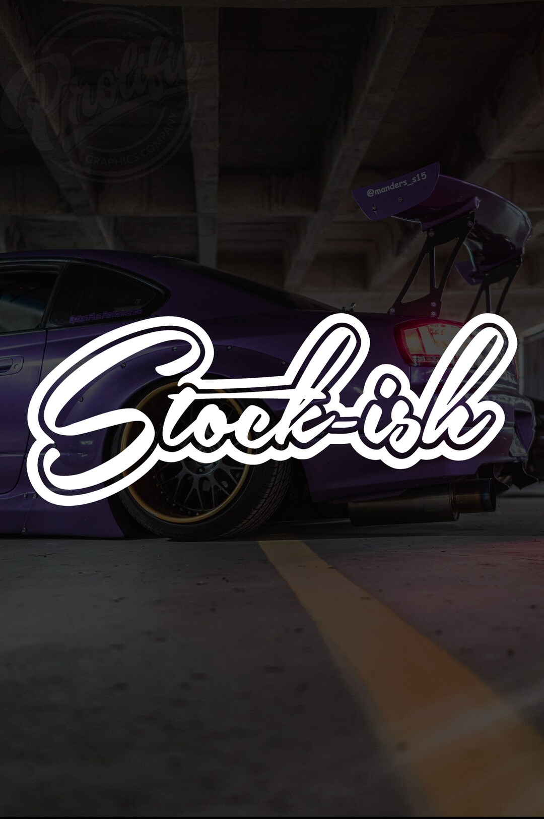 STOCK-ISH - JDM Decal Sticker - Windshield Banner, Window Sticker ...