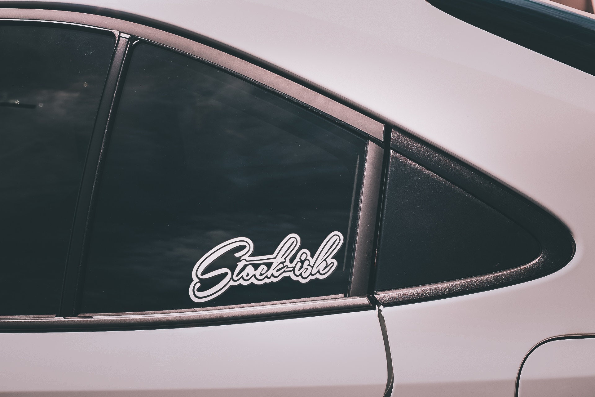 STOCK-ISH - JDM Decal Sticker - Windshield Banner, Window Sticker ...